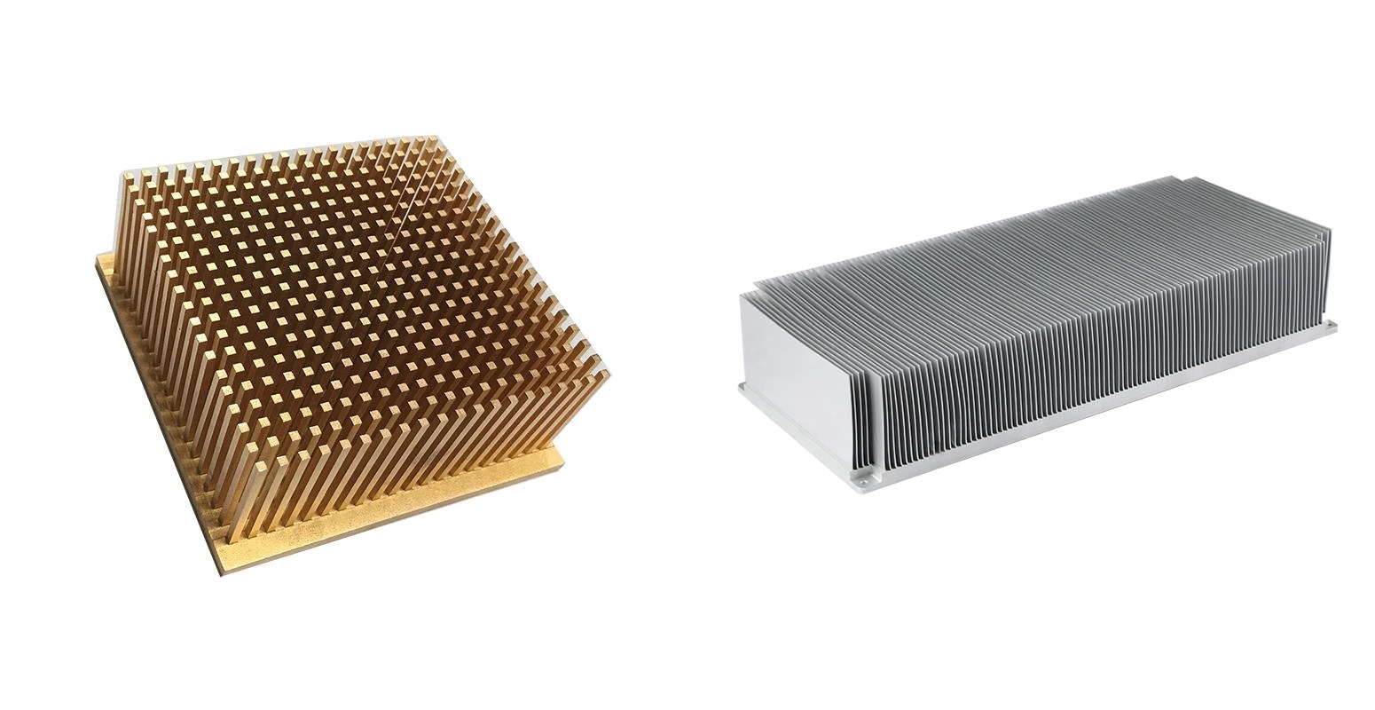 plate-fin and pin-fin heat sinks